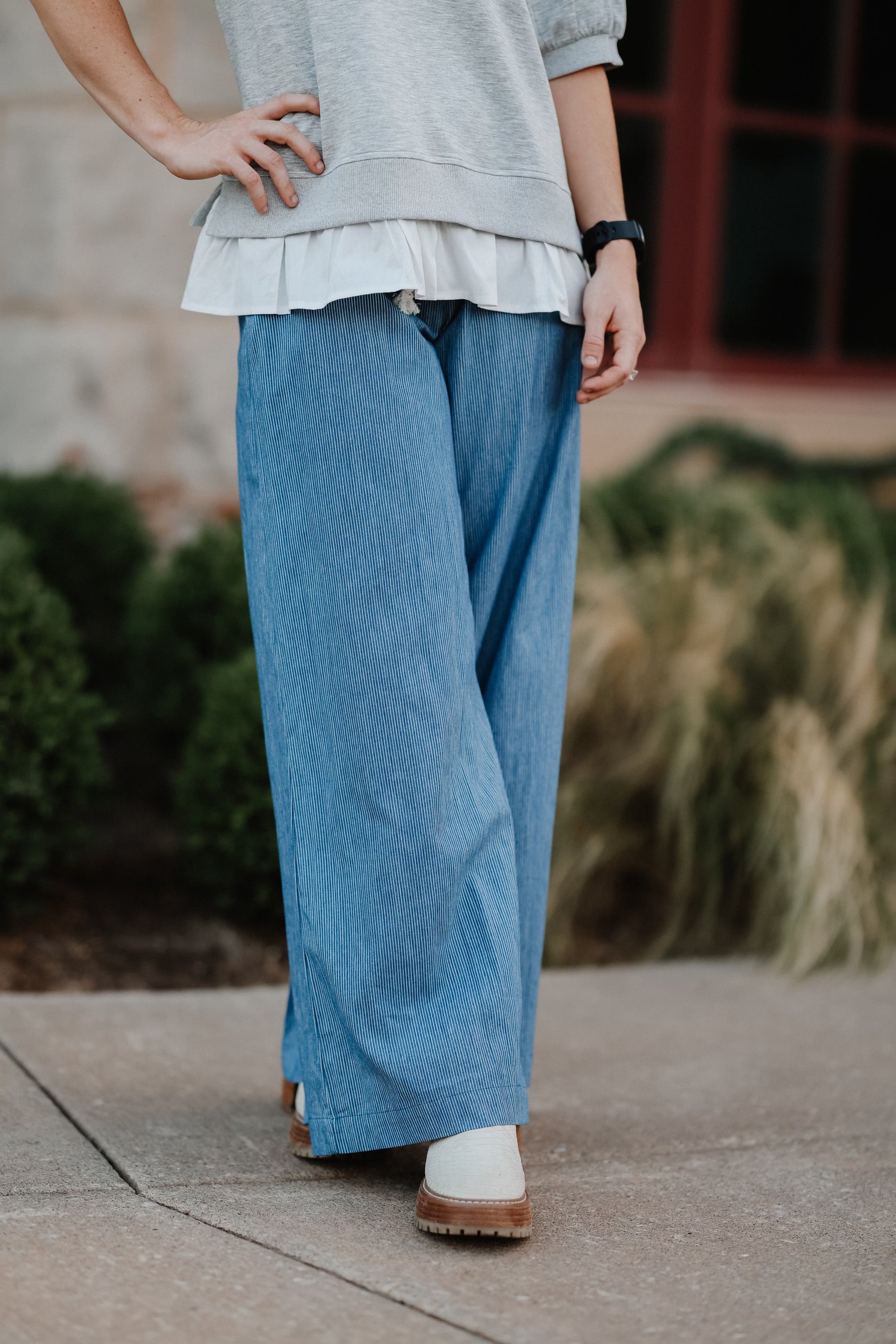 Crisp Air Pinstripes Pants – Whimsical Mimsy Boutique
