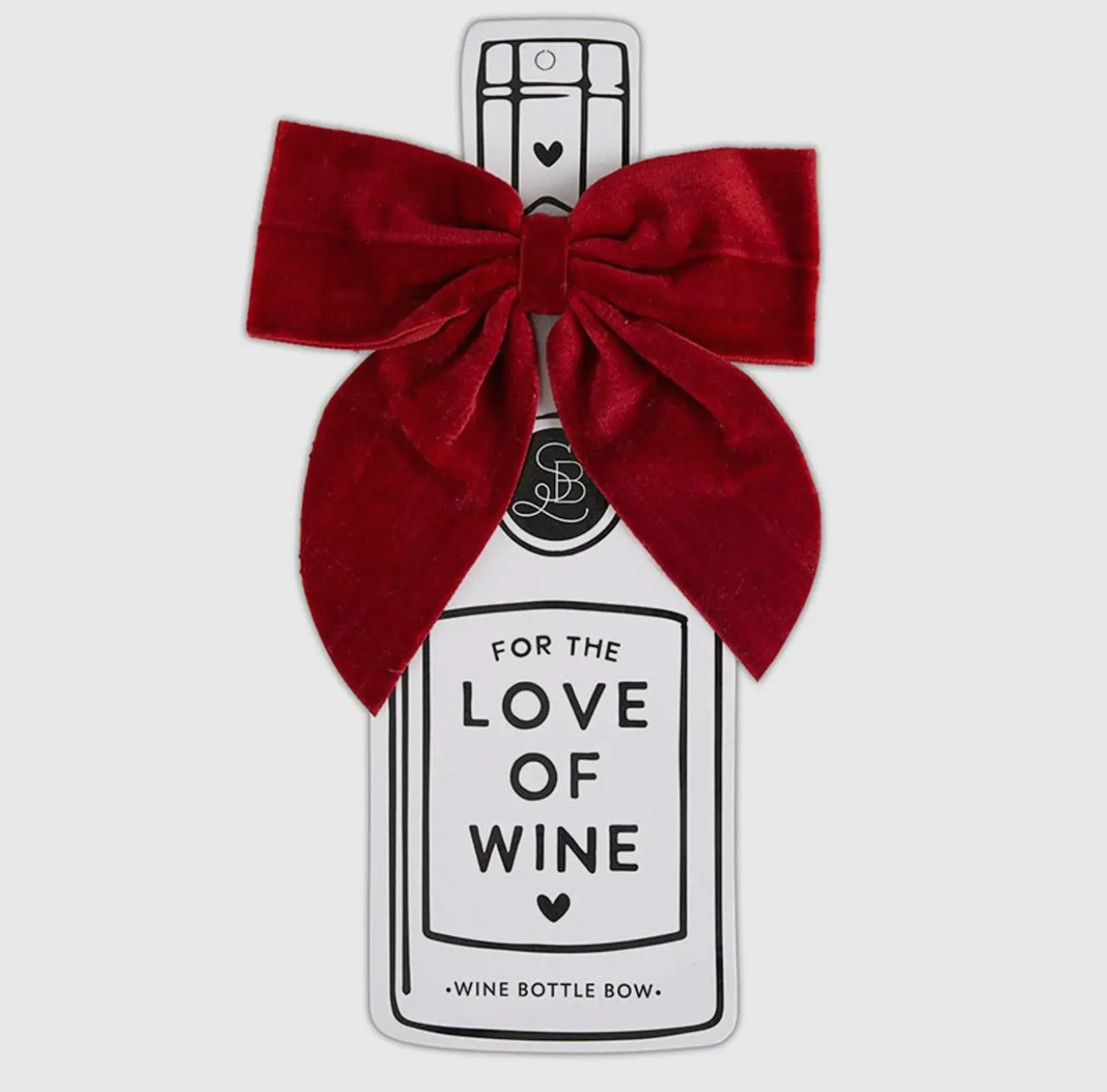 Red Velvet Bottle Bow – Whimsical Mimsy